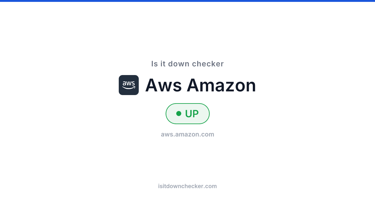 Is AWS Down? Check Cloud Status Now | Is it down checker