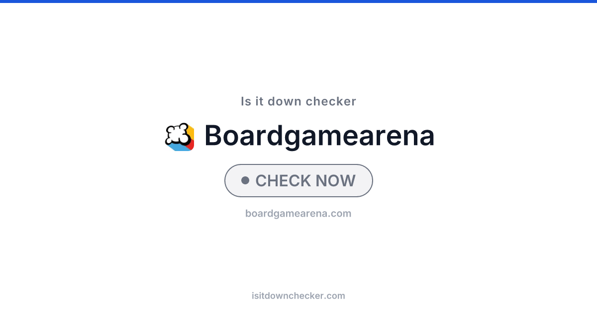Is Board Game Arena Down? Check Status Now | Is it down checker