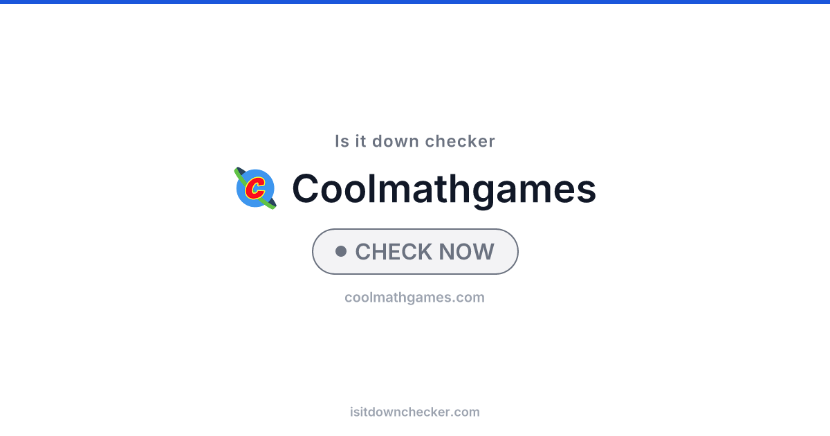 Is CoolMathGames Down? Check Status Now | Is it down checker
