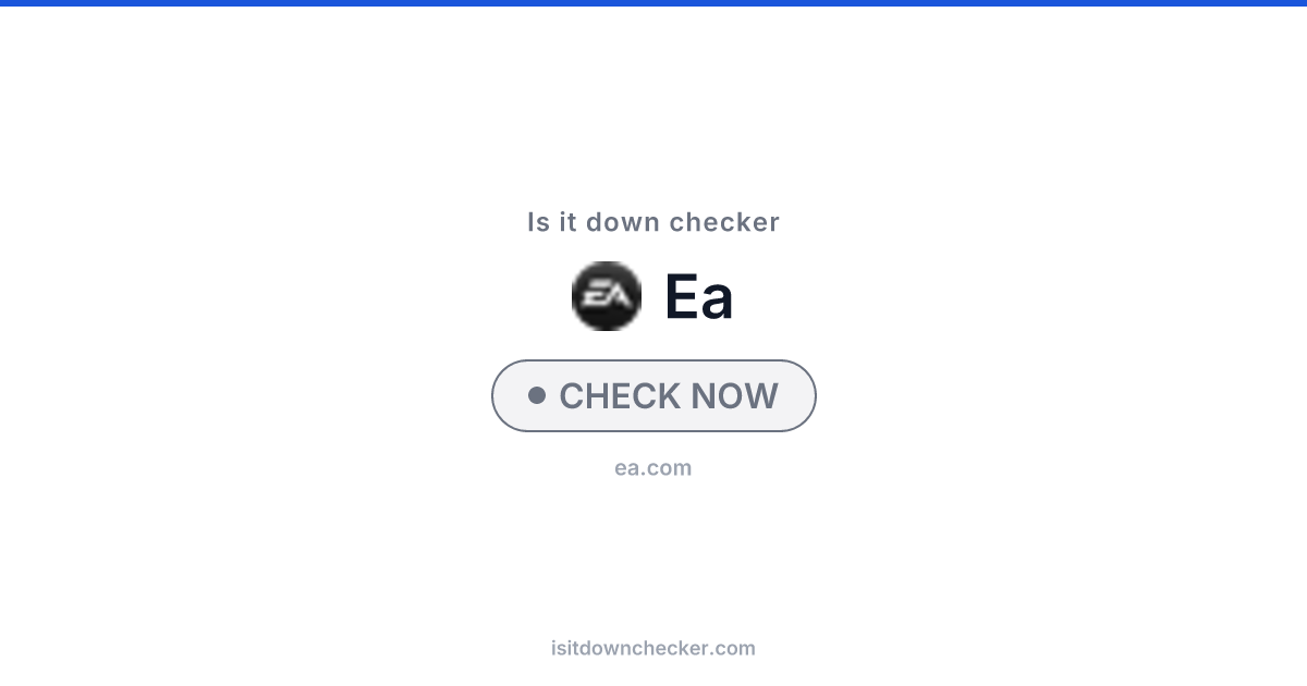 Is EA Down? Check Gaming Status Now | Is it down checker