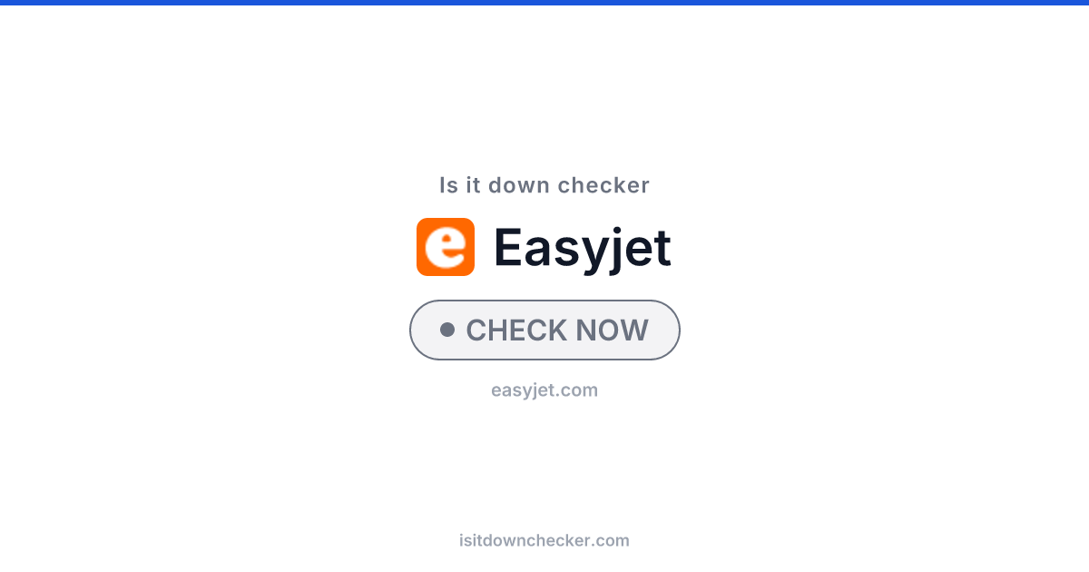 Is easyJet Down? Check Travel Status Now | Is it down checker