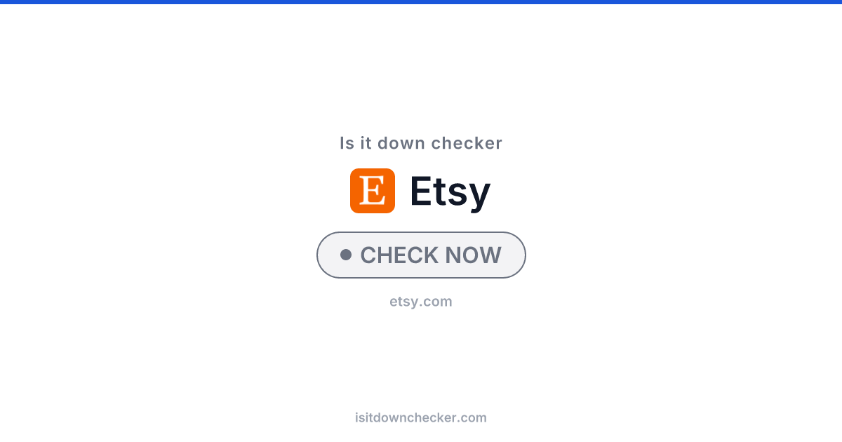 Is Etsy Down? Check Shopping Status Now | Is it down checker
