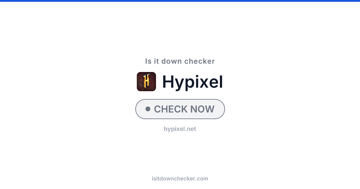 Is Hypixel Down? Check Status Now | Is it down checker