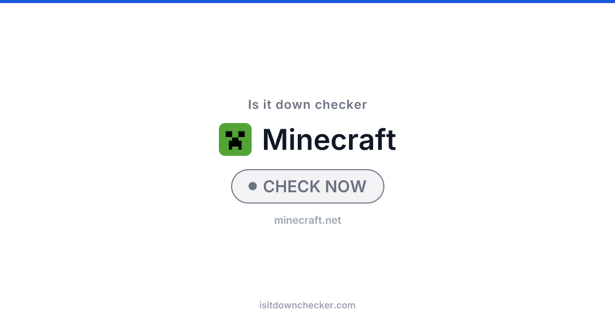 Is Minecraft Down? Check Gaming Status Now | Is it down checker