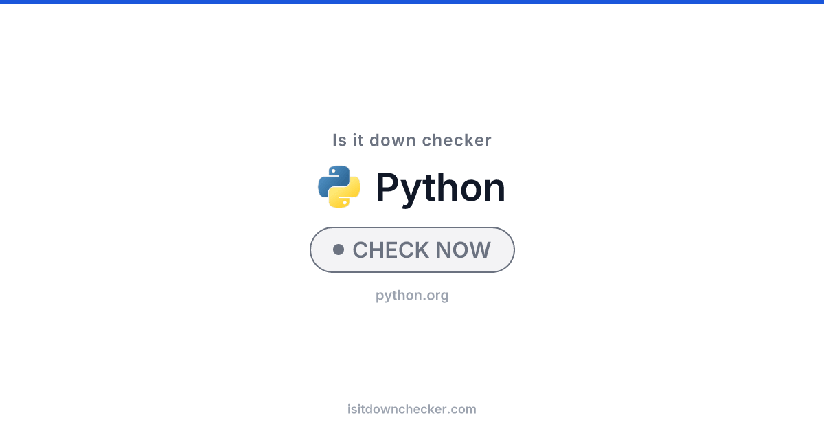 Is Python Down? Check Dev Tools Status Now | Is it down checker