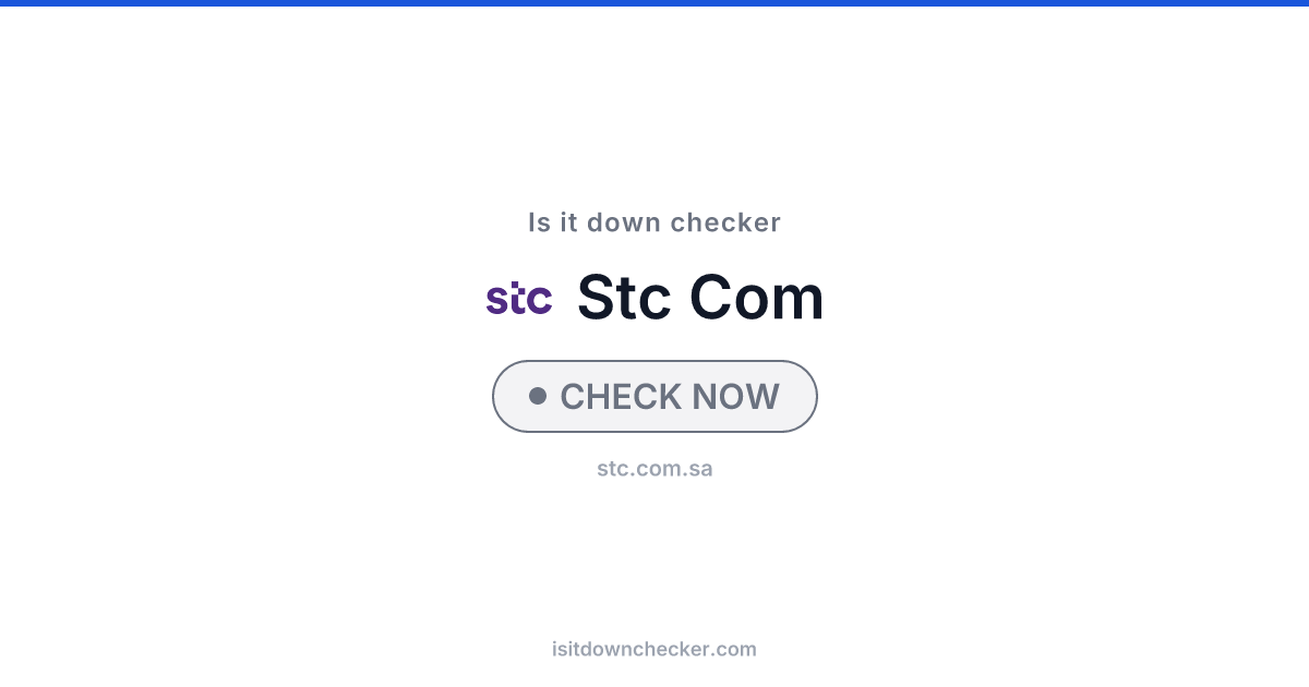 Is STC Down? Check Telecom Status Now | Is it down checker